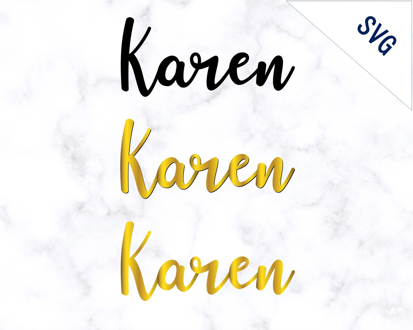 Karen Svg Name SVG Name Clipart Svg Gold Name Svg Girl - Etsy