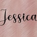 Jessica Name SVG PNG Custom Name Clipart Svg Png Image Gold Name Girl ...