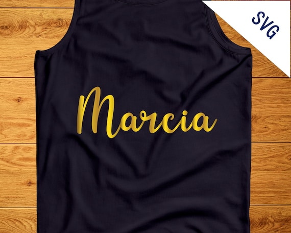Marcia svg Nombre SVG Nombre Clipart svg Nombre de oro svg - Etsy México
