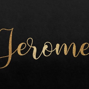 Jerome Name SVG PNG Custom Name Clipart Svg Png Image Gold Name Girl ...