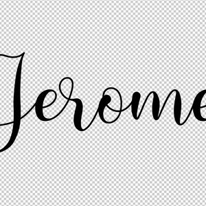 Jerome Name SVG PNG Custom Name Clipart Svg Png Image Gold Name Girl ...