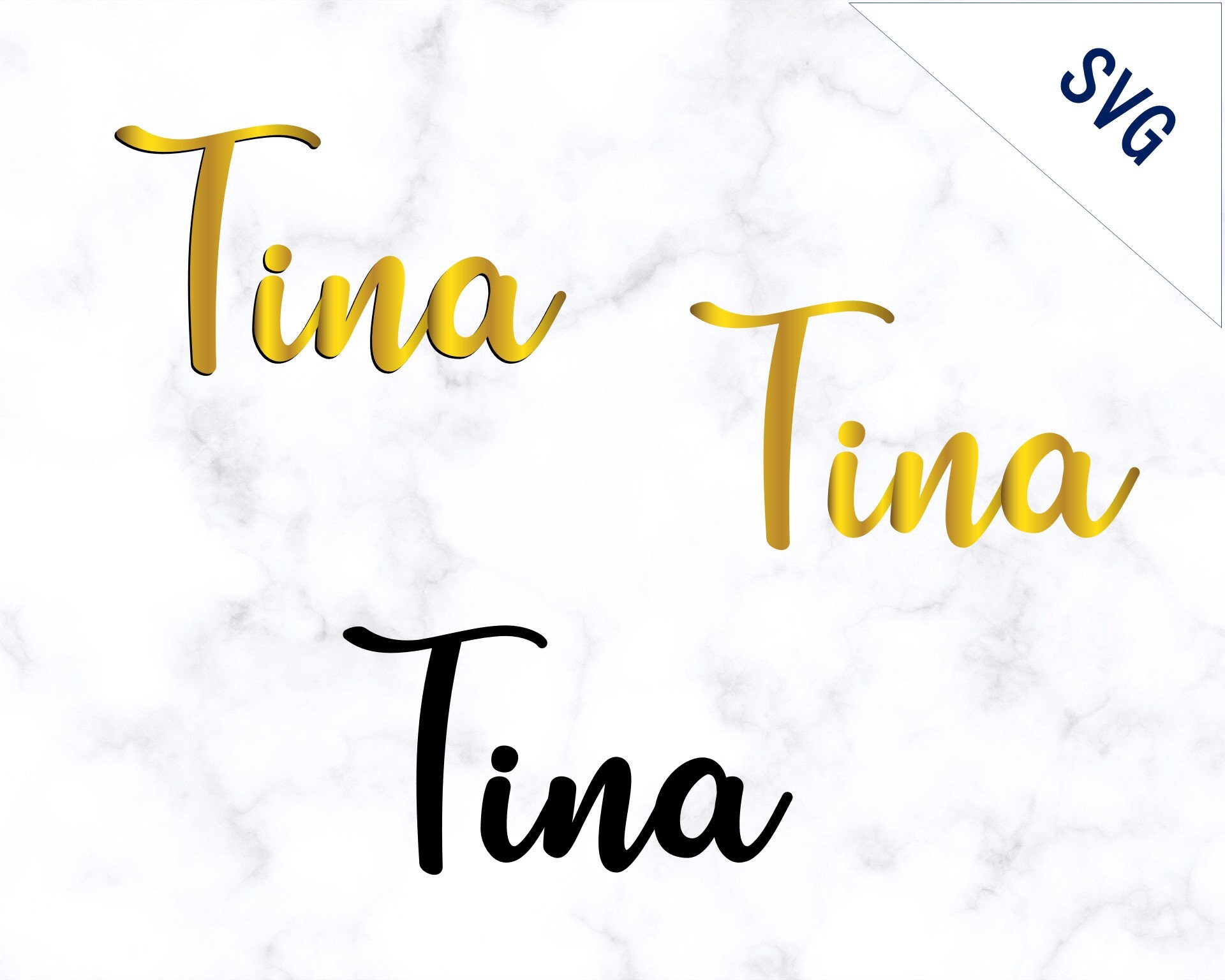 Tina Svg, Name SVG, Name Clipart Svg, Gold Name Svg, Girl Name Tag Svg ...