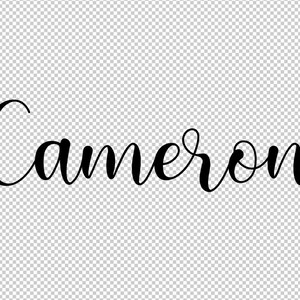 Cameron Name SVG PNG Custom Name Clipart Svg Png Image Gold - Etsy