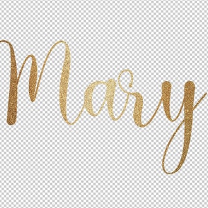Mary Name SVG PNG Custom Name Clipart Svg Png Image Gold Name Girl Name ...