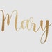 Mary Name SVG PNG Custom Name Clipart Svg Png Image Gold Name Girl Name ...