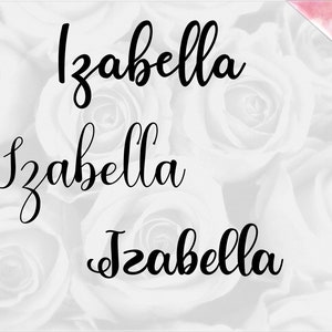 Izabella Name SVG, Custom Name Svg PNG, Design for Shirt, Sublimation ...
