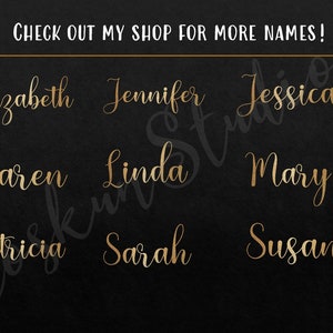 Name SVG PNG Barbara Name Clipart Svg Png Image Gold Name Girl Name ...