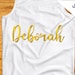 Deborah Svg, Name SVG, Name Clipart Svg, Gold Name Svg, Mädchen Name ...
