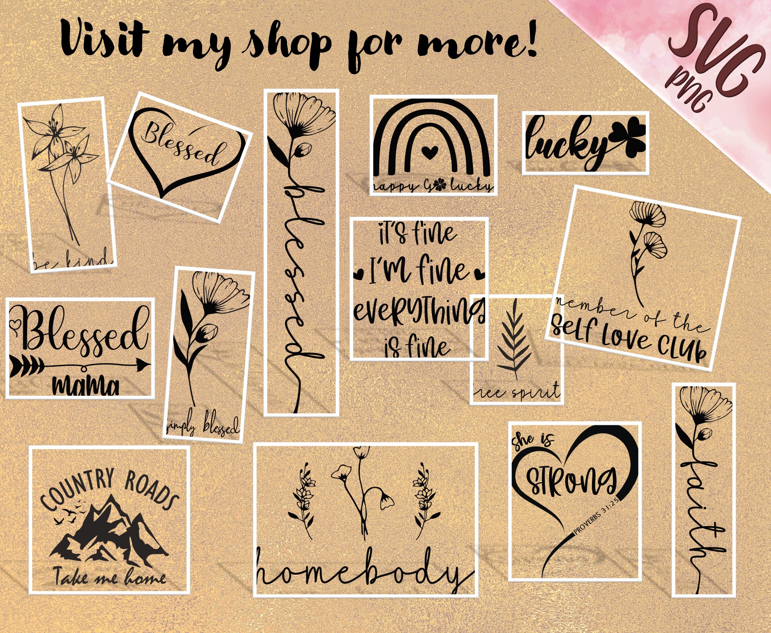 Faith Flower SVG Cut File Faith Text Through Svg Rose Hope | Etsy