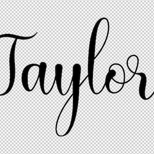 Taylor Name SVG PNG Custom Name Clipart Svg Png Image Gold Name Girl ...