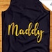 Maddy Svg Name SVG Name Clipart Svg Gold Name Svg Mädchen | Etsy