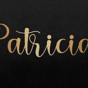 Patricia Name SVG PNG Custom Name Clipart Svg Png Image Gold Name Girl ...