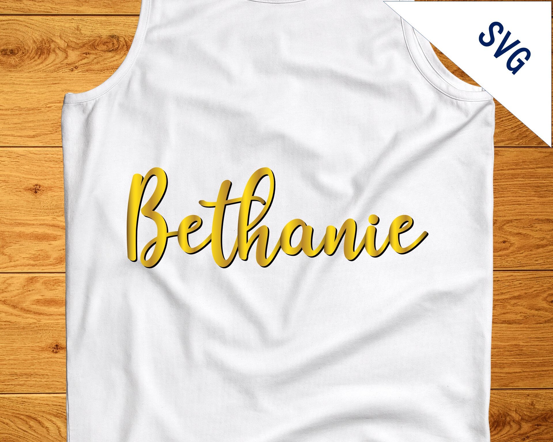 Bethanie svg Name SVG Name Clipart svg Gold Name svg Girl - Etsy