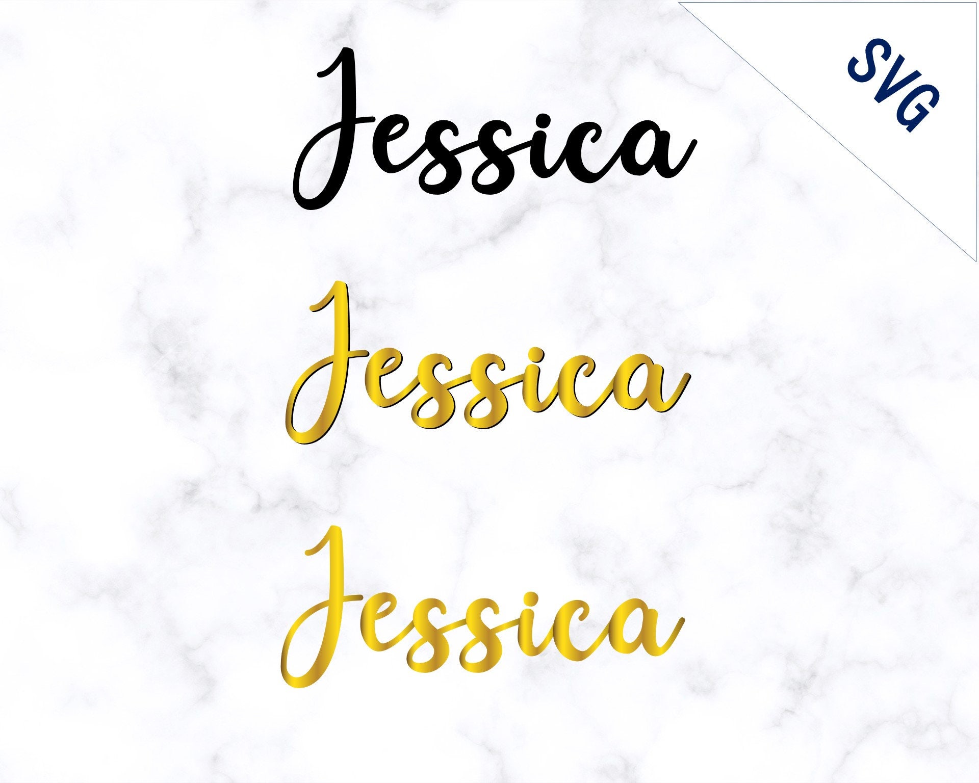 Jessica Svg Name SVG Name Clipart Svg Gold Name Svg Girl - Etsy Ireland