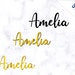 Amelia svg, Name SVG, Name Clipart svg, Gold Name Svg, Mädchen Name Tag ...