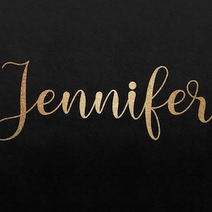 Jennifer Name SVG PNG Custom Name Clipart Svg Png Image Gold Name Girl ...