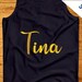Tina Svg, Name SVG, Name Clipart Svg, Gold Name Svg, Mädchen Name Tag ...