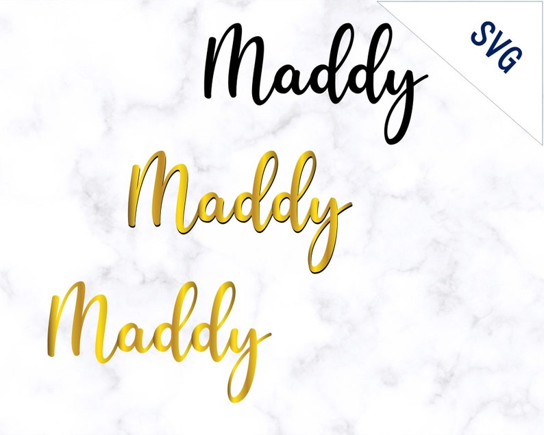 Maddy Svg Name SVG Name Clipart Svg Gold Name Svg Girl - Etsy Israel