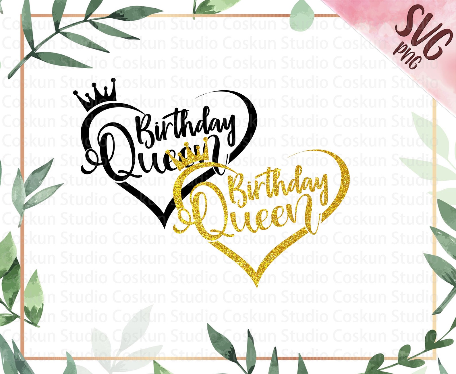 Birthday Queen SVG PNG, Birthday Girl Design Cut File, for Shirt, Mug ...