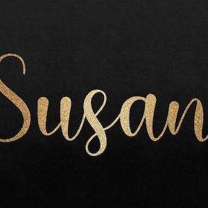 Susan Name SVG PNG Custom Name Clipart Svg Png Image Gold Name Girl ...