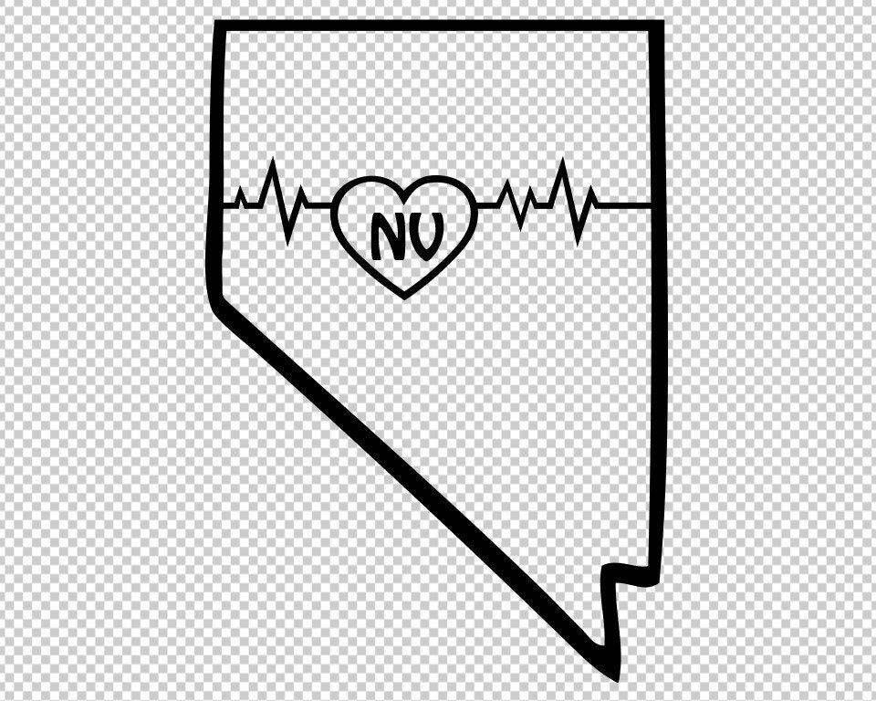 Nevada State Map SVG Clip Art Transparent Nevada SVG Nevada - Etsy UK