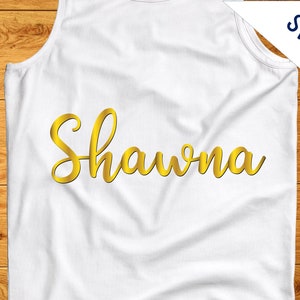 Shawna Svg, Name SVG, Name Clipart Svg, Gold Name Svg, Girl Name Tag ...