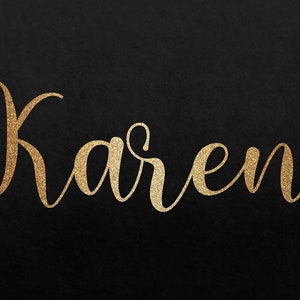 Karen Name SVG PNG Custom Name Clipart Svg Png Image Gold Name Girl ...