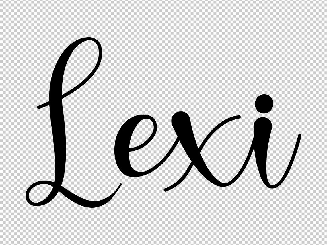 Lexi Name SVG PNG Custom Name Clipart Svg Png Image Gold Name - Etsy