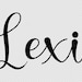 Lexi Name SVG PNG Custom Name Clipart Svg Png Image Gold Name Girl Name ...
