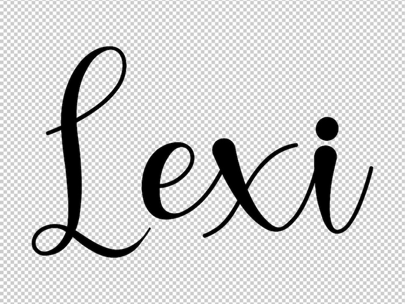 Lexi Name SVG PNG Custom Name Clipart Svg Png Image Gold Name - Etsy Canada