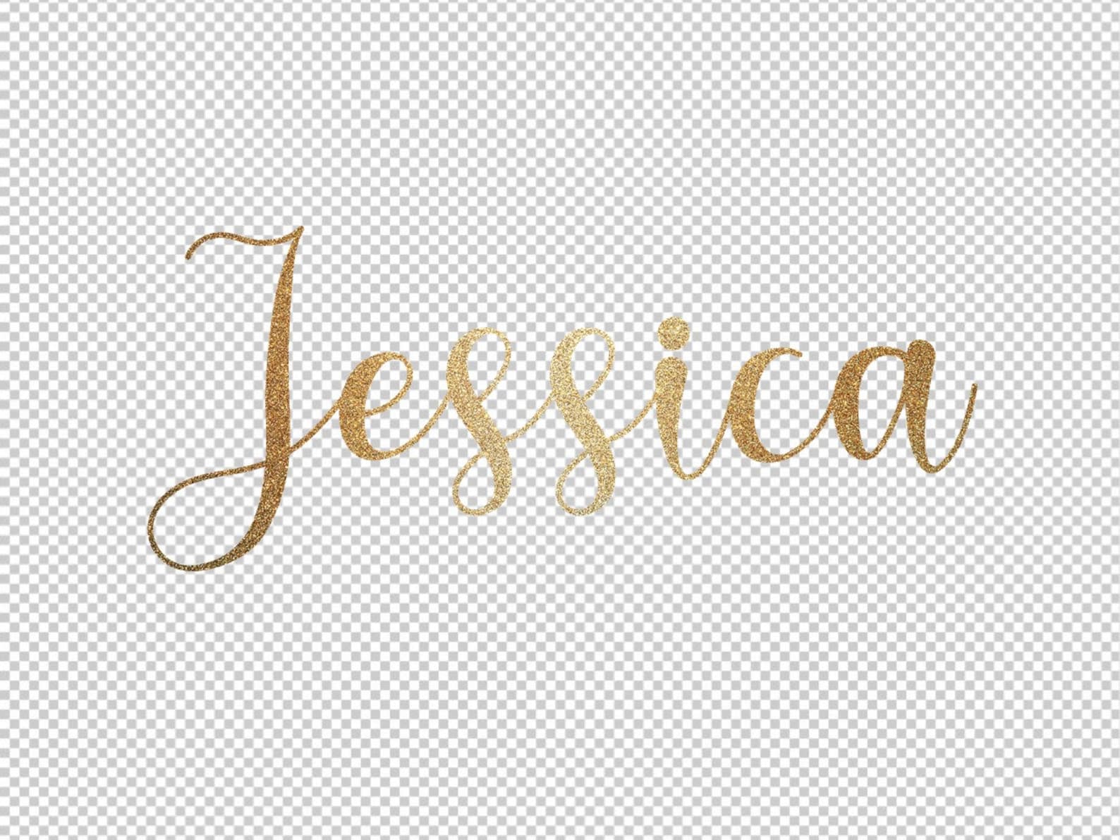 Jessica Name SVG PNG Custom Name Clipart Svg Png Image Gold Name Girl ...