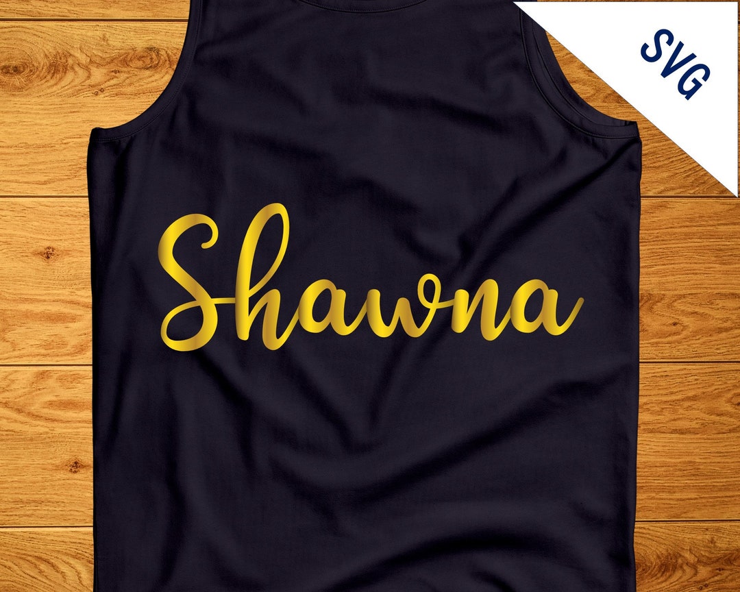 Shawna Svg, Name SVG, Name Clipart Svg, Gold Name Svg, Girl Name Tag ...