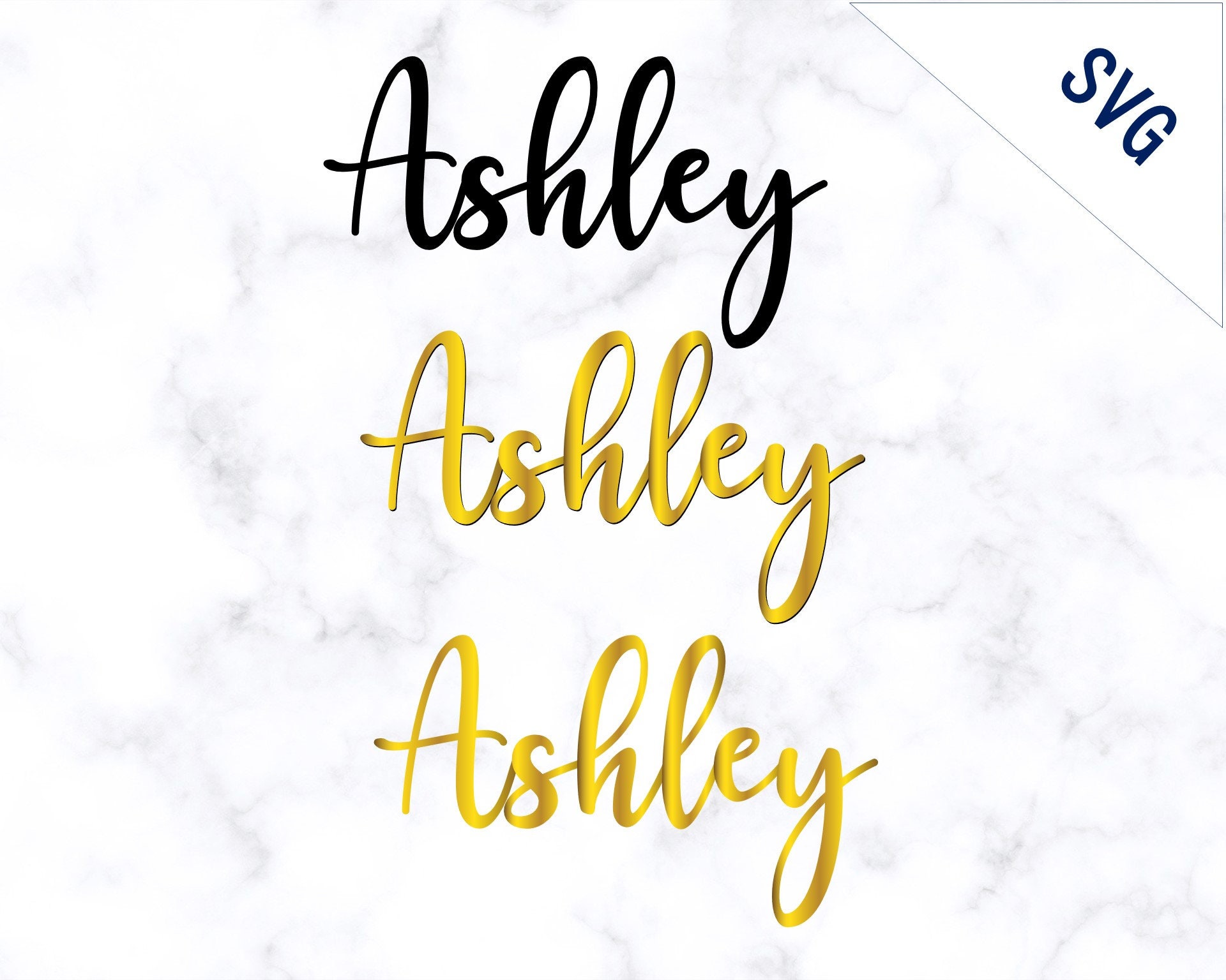 Ashley Svg Name SVG Name Clipart Svg Gold Name Svg Girl - Etsy UK