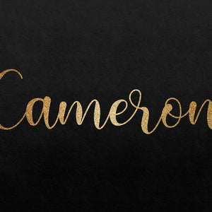 Cameron Name SVG PNG Custom Name Clipart Svg Png Image Gold Name Girl ...