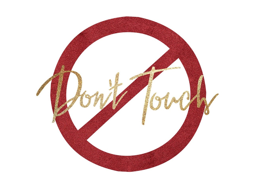 Don't Touch Me Warning Sign SVG PNG Clipart SVG Transparent Silhouette ...