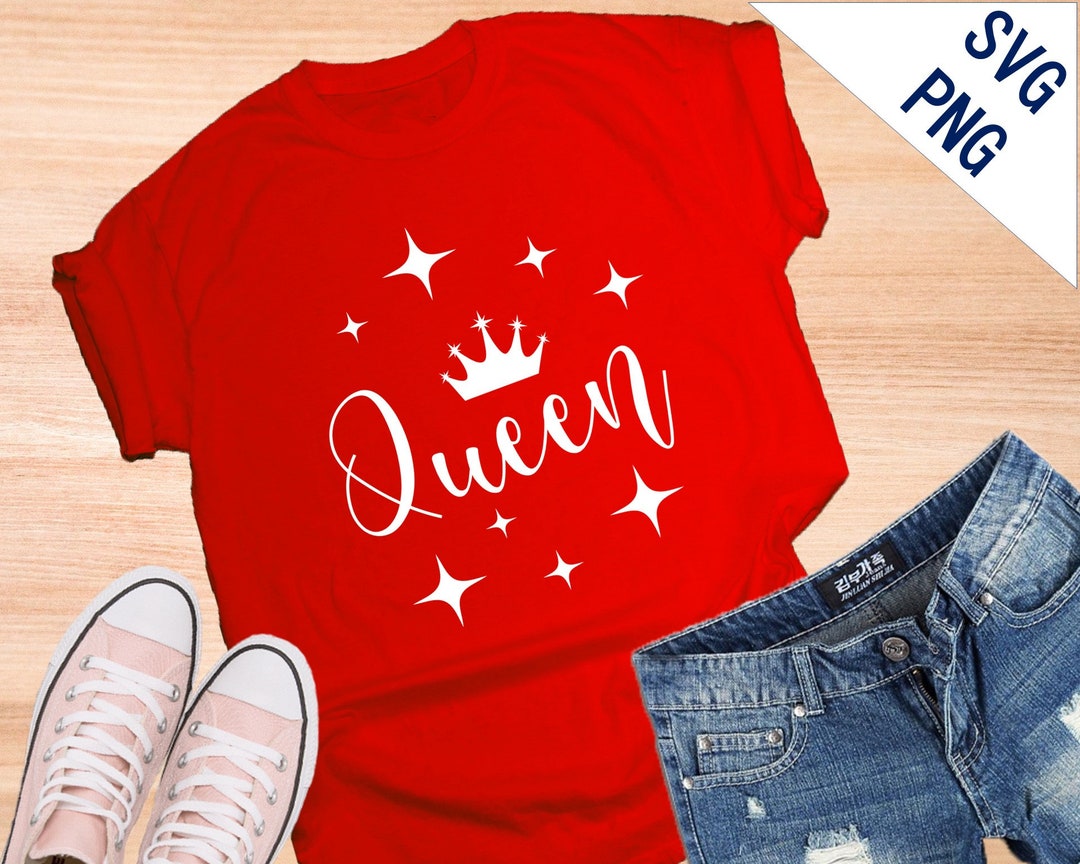 Queen Star SVG PNG Design for Shirt Vector Decor PNG for Shirt Design ...