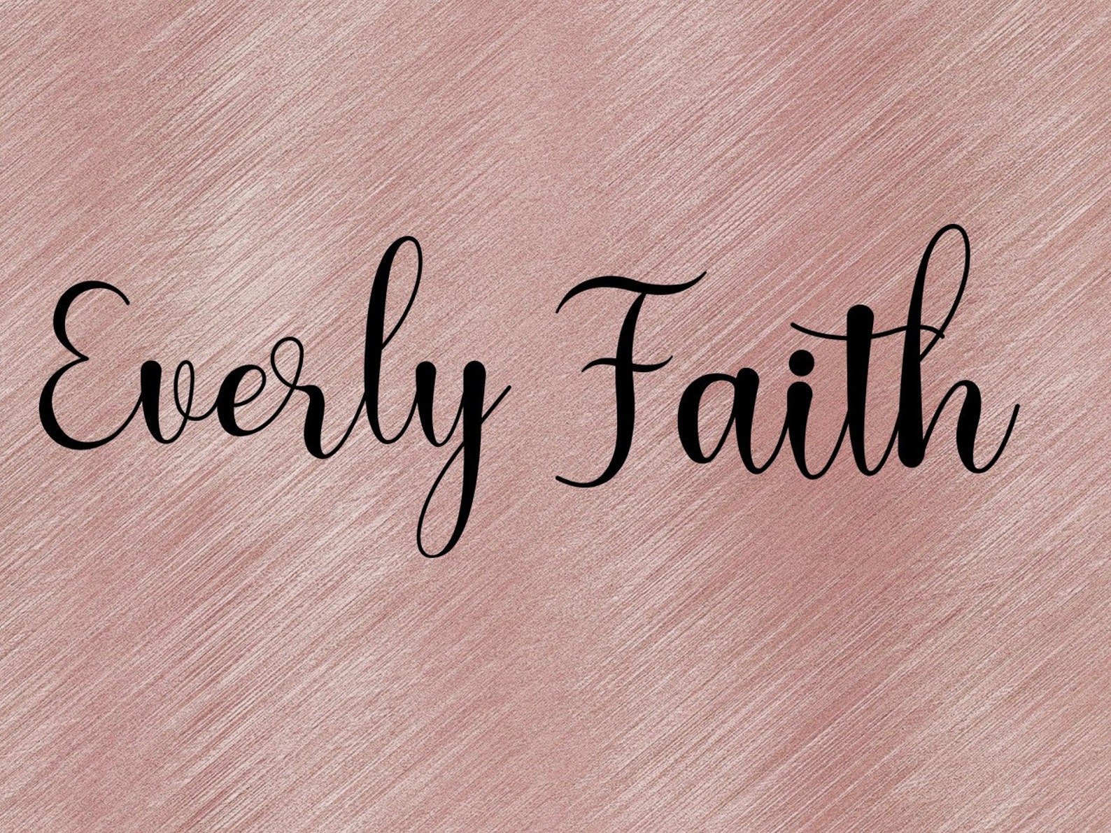 Everly Faith Name SVG PNG Custom Name Clipart Svg Png Image Gold Name ...