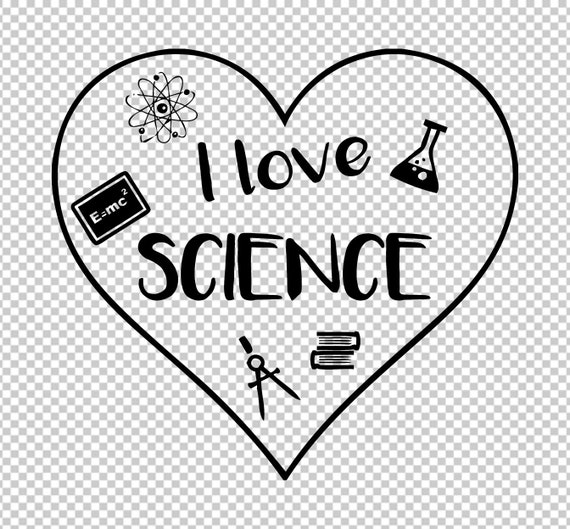 I Love Science Clipart