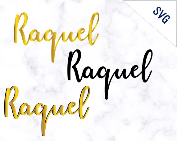 Raquel Svg Name SVG Name Clipart Svg Gold Name Svg Girl - Etsy