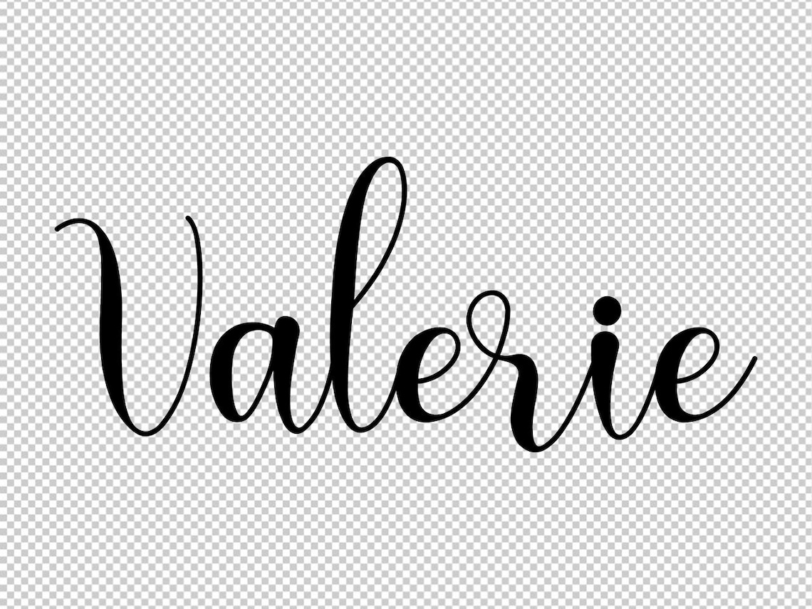 Valerie Name SVG PNG Custom Name Clipart Svg Png Image Gold - Etsy ...