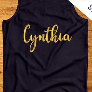 Cynthia Svg, Name SVG, Name Clipart Svg, Gold Name Svg, Girl Name Tag ...