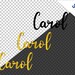 Carol svg, Name SVG, Name Clipart svg, Gold name svg, Girl Name Tag svg ...