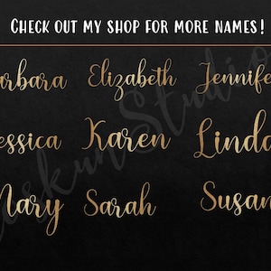 Patricia Name SVG PNG Custom Name Clipart Svg Png Image Gold Name Girl ...