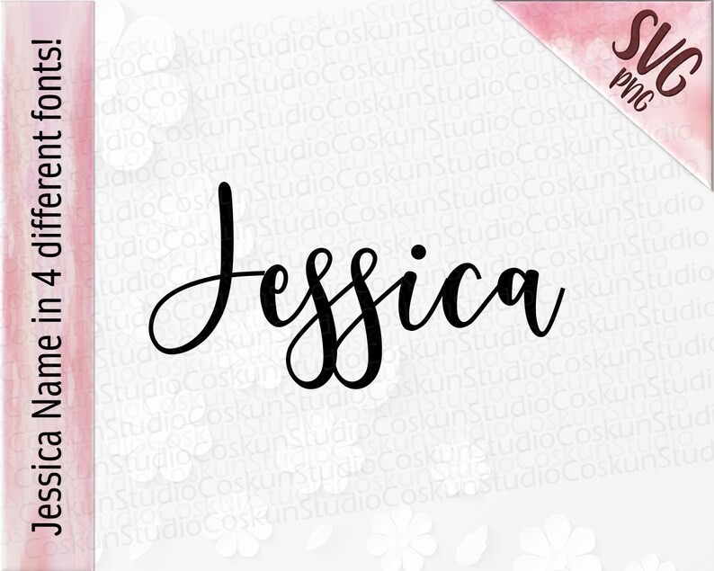 Jessica Custom Name SVG Jessica Name Svg PNG Design for - Etsy Finland