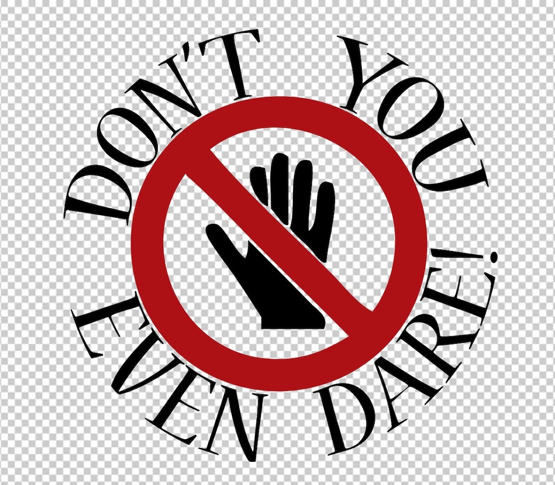 Do Not Touch Clipart SVG, Warning Sign SVG, PNG Clipart, Cricut ...