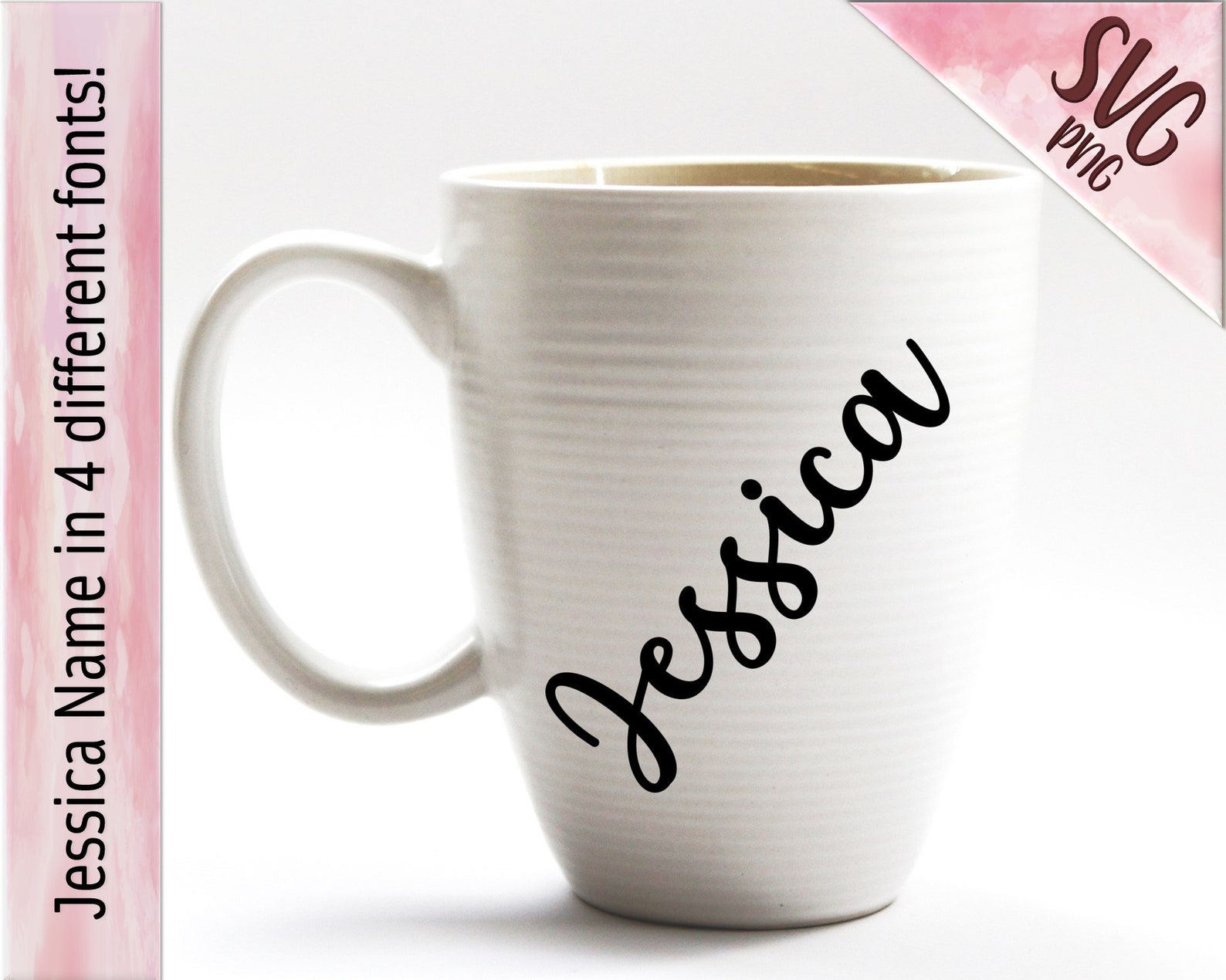 Jessica Custom Name SVG Jessica Name Svg PNG Design for - Etsy