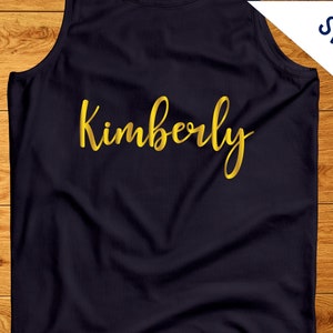 Kimberly Svg, Name SVG, Name Clipart Svg, Gold Name Svg, Girl Name Tag ...