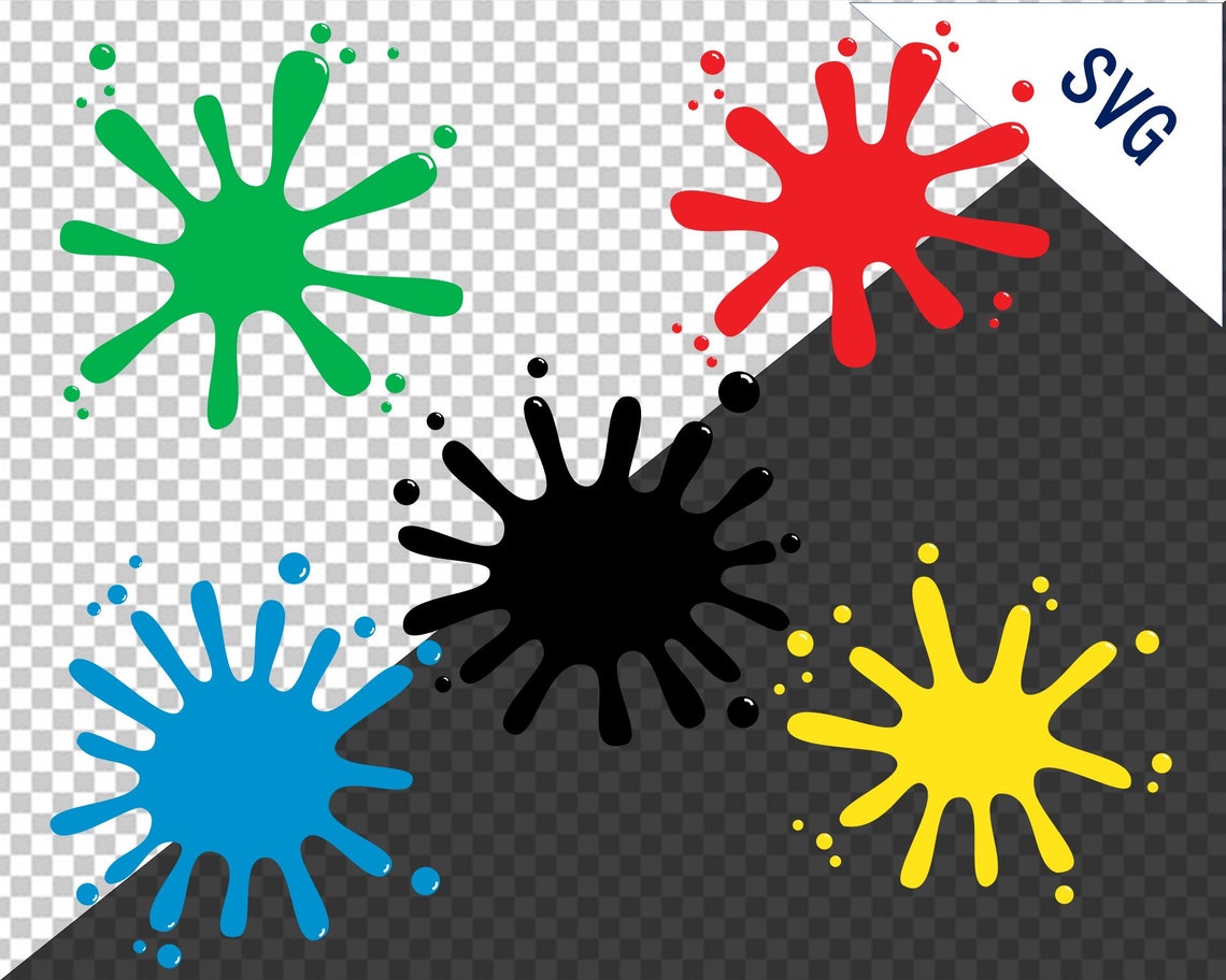 Paint Splatter SVG Bundle Splash Svg Water Splash Paint - Etsy