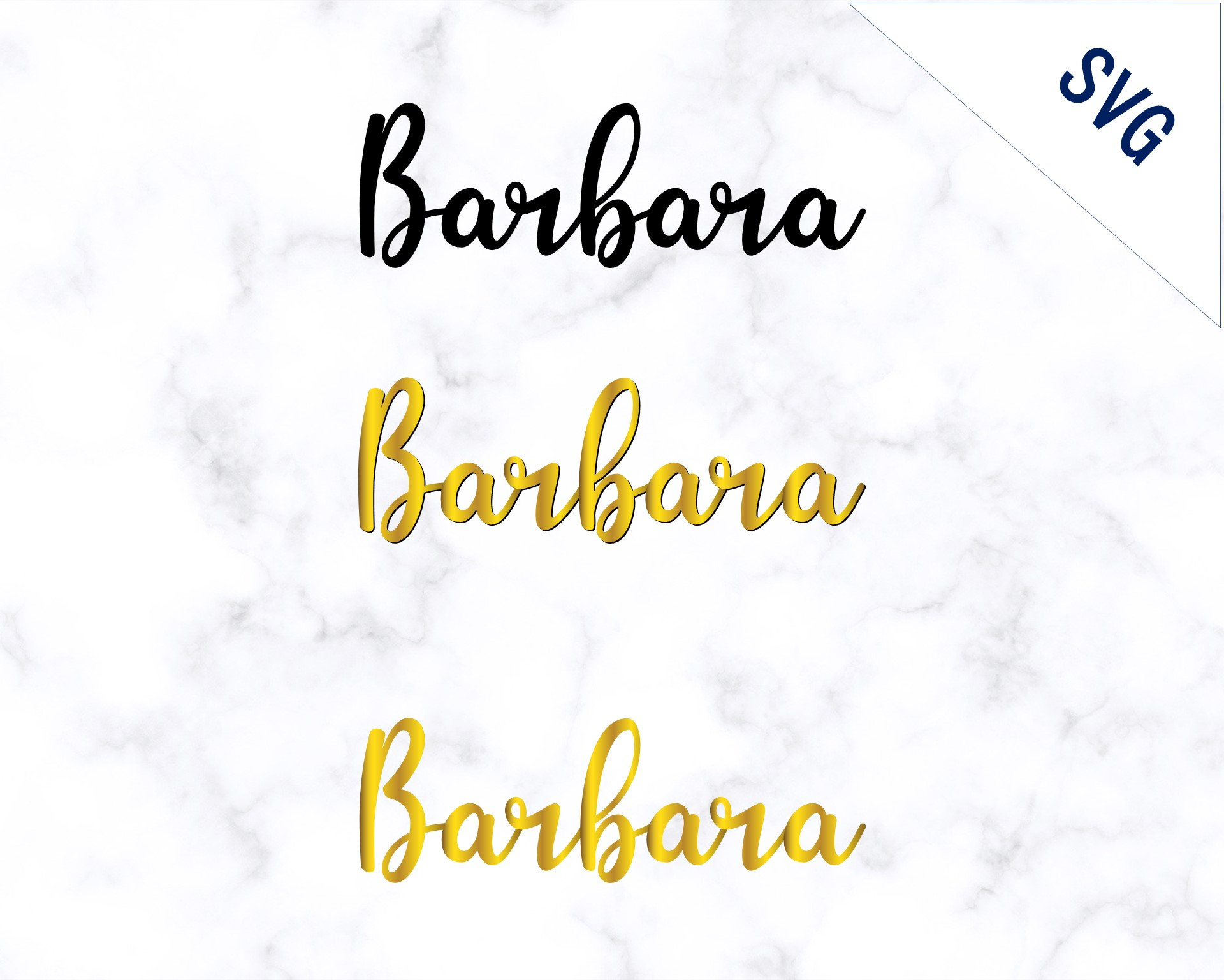 Barbara Svg Name SVG Name Clipart Svg Gold Name Svg Girl - Etsy Australia
