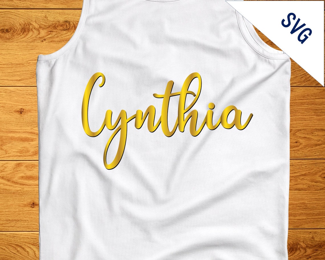 Cynthia Svg Name SVG Name Clipart Svg Gold Name Svg Girl - Etsy Australia